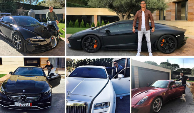 Cristiano's luxury cars