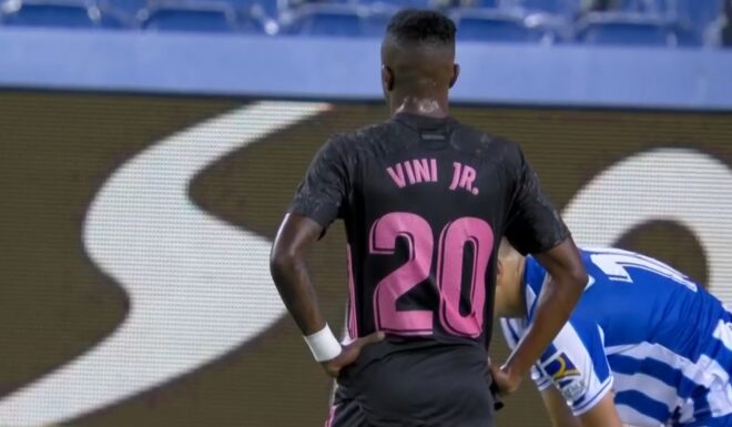 Vinícius: His jersey now only says Vini Jr.