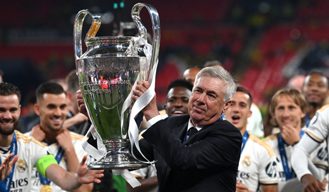 Récord ampliado: la quinta Copa CL de Carlo Ancelotti